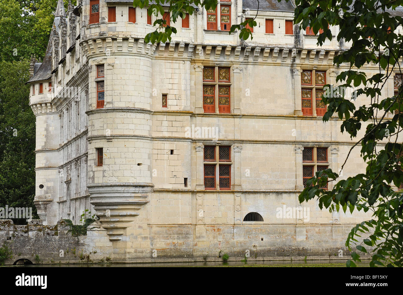 Azay- le- Rideau chateau. Castle of Azay-le-Rideau,built in Renaissance ...
