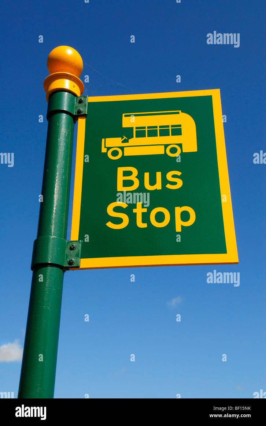Bus Stop Sign - August 2009 Stock Photo - Alamy