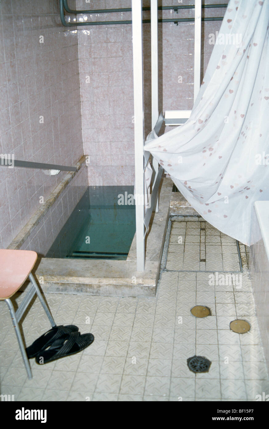 Israel Modern Mikveh Curtain Bath & Shoes Stock Photo - Alamy