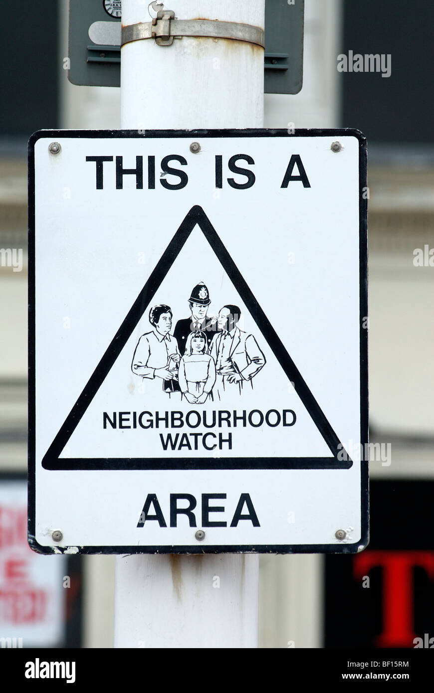 Neighbourhood Watch Area Sign - Sep 2009 Stock Photo - Alamy