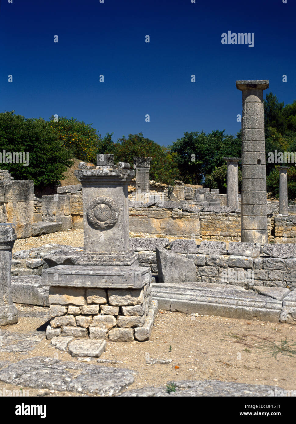 Glanum St Remy Provence France Ruins of Roman City Stock Photo - Alamy