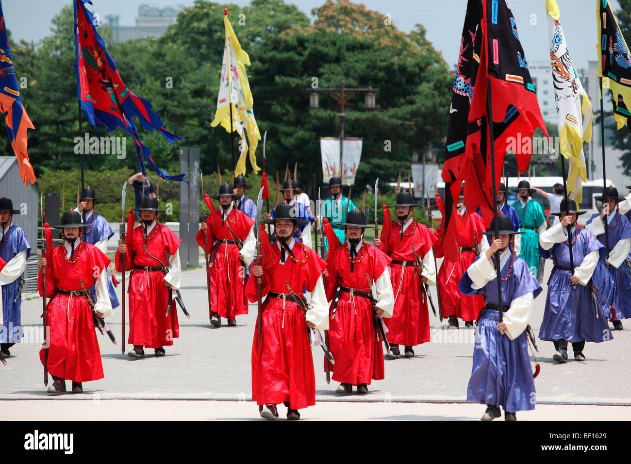 Procession of flags hi-res stock photography and images - Alamy