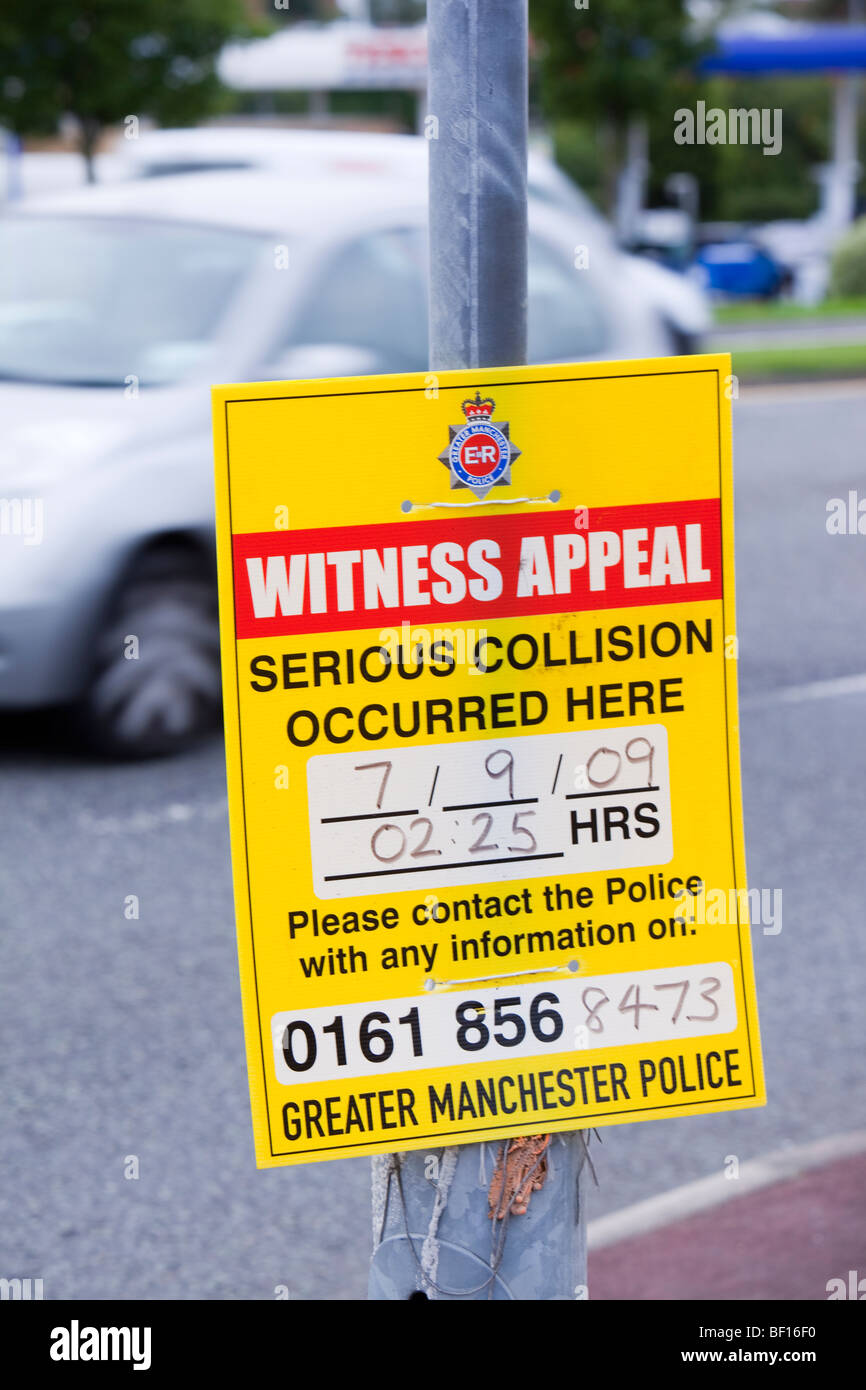 Police crash sign hi-res stock photography and images - Alamy
