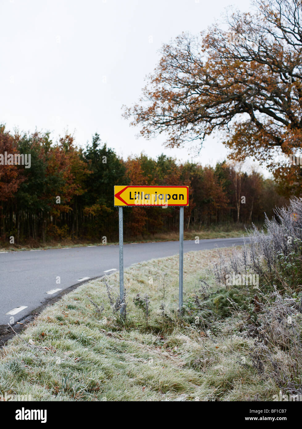 Road sign, Sweden Stock Photo - Alamy
