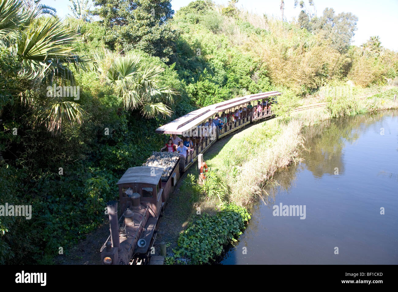 Ratanga junction train Stock Photo - Alamy
