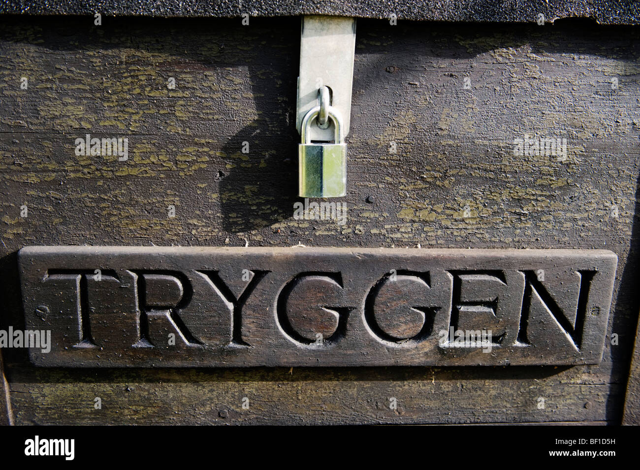 A padlock on a locker, close-up, Sweden Stock Photo - Alamy