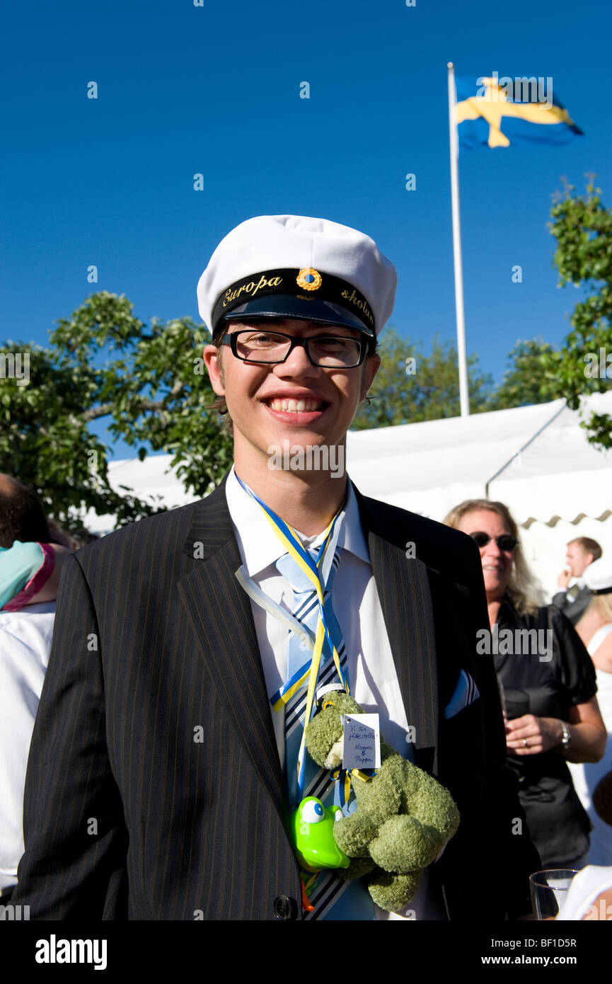 A smiling young man who has just passed studentexamen Stock Photo - Alamy