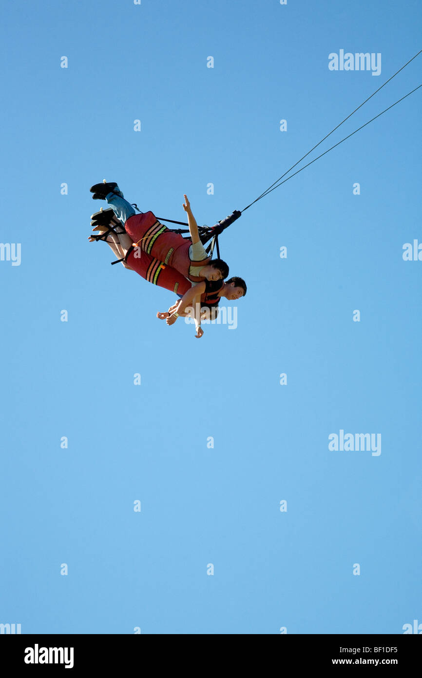 A Swing Ride at Ratanga Stock Photo - Alamy