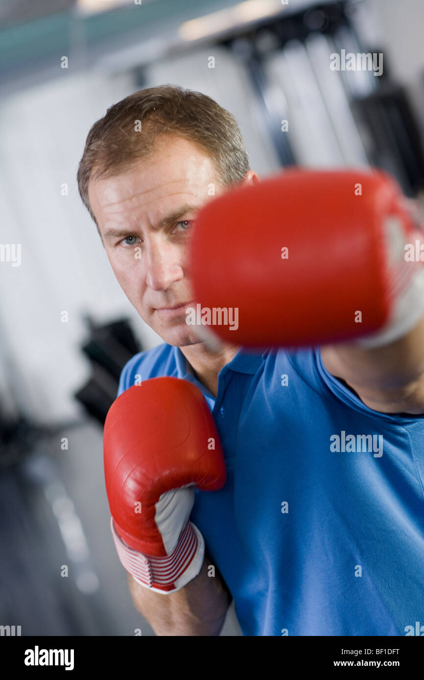 A man boxing, Sweden Stock Photo - Alamy
