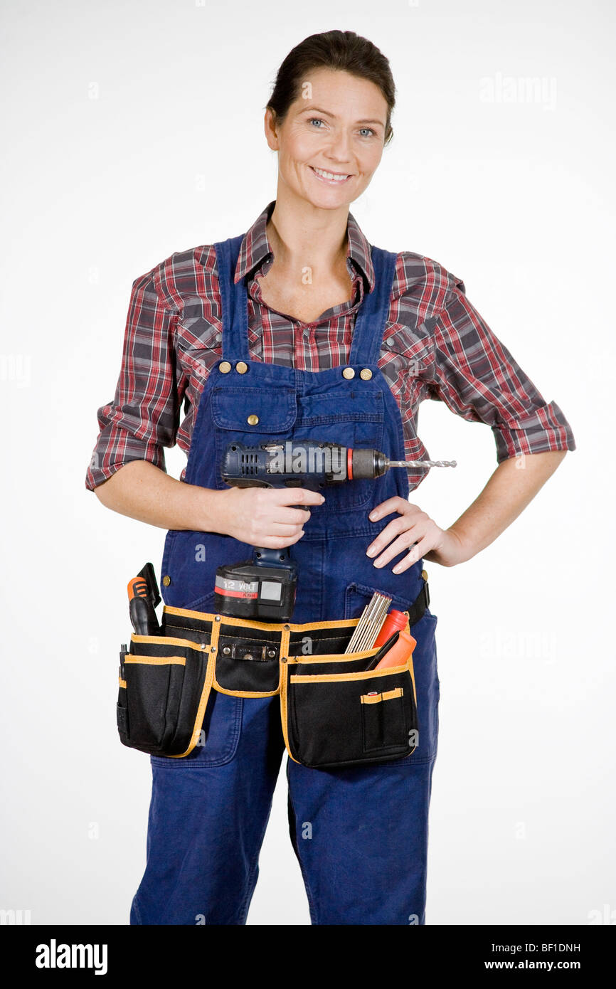 A carpenter with tools Stock Photo - Alamy