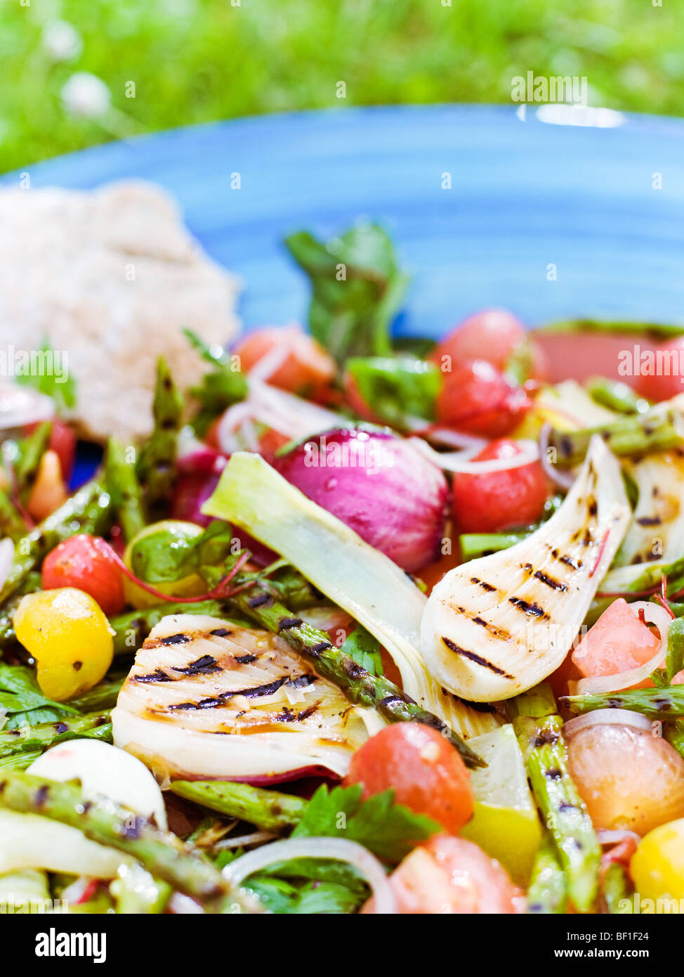 Grilled vegetables, close-up, Sweden Stock Photo - Alamy