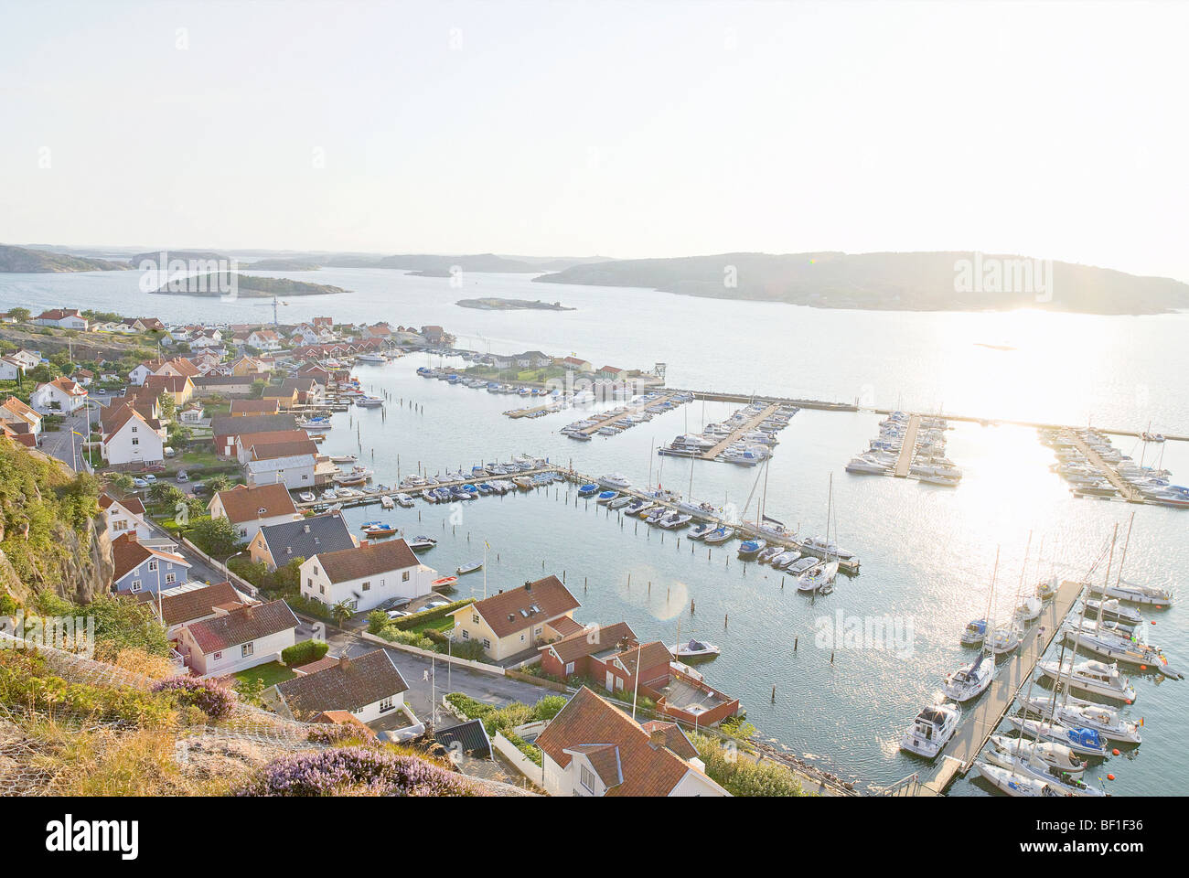 Fjallbacka aerial view, Bohuslan, Sweden Stock Photo - Alamy