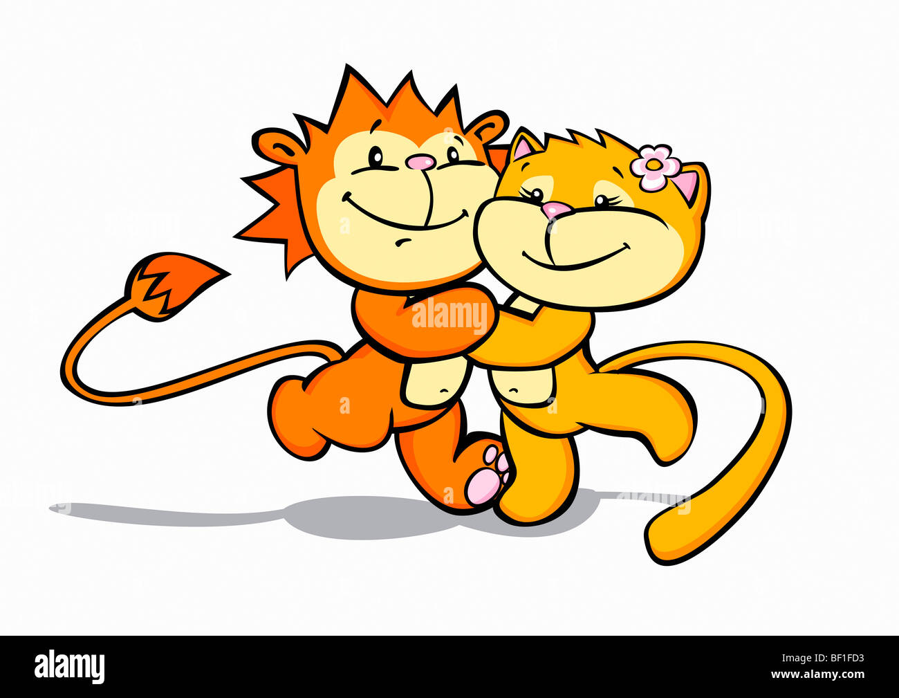 People dancing together on Cut Out Stock Images & Pictures - Alamy