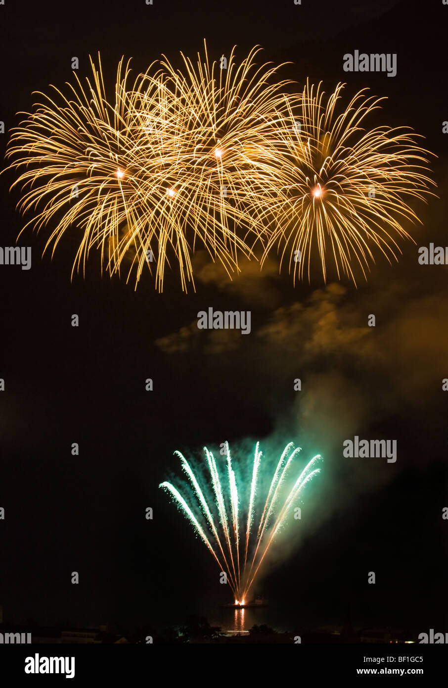 Firework boat hi-res stock photography and images - Alamy
