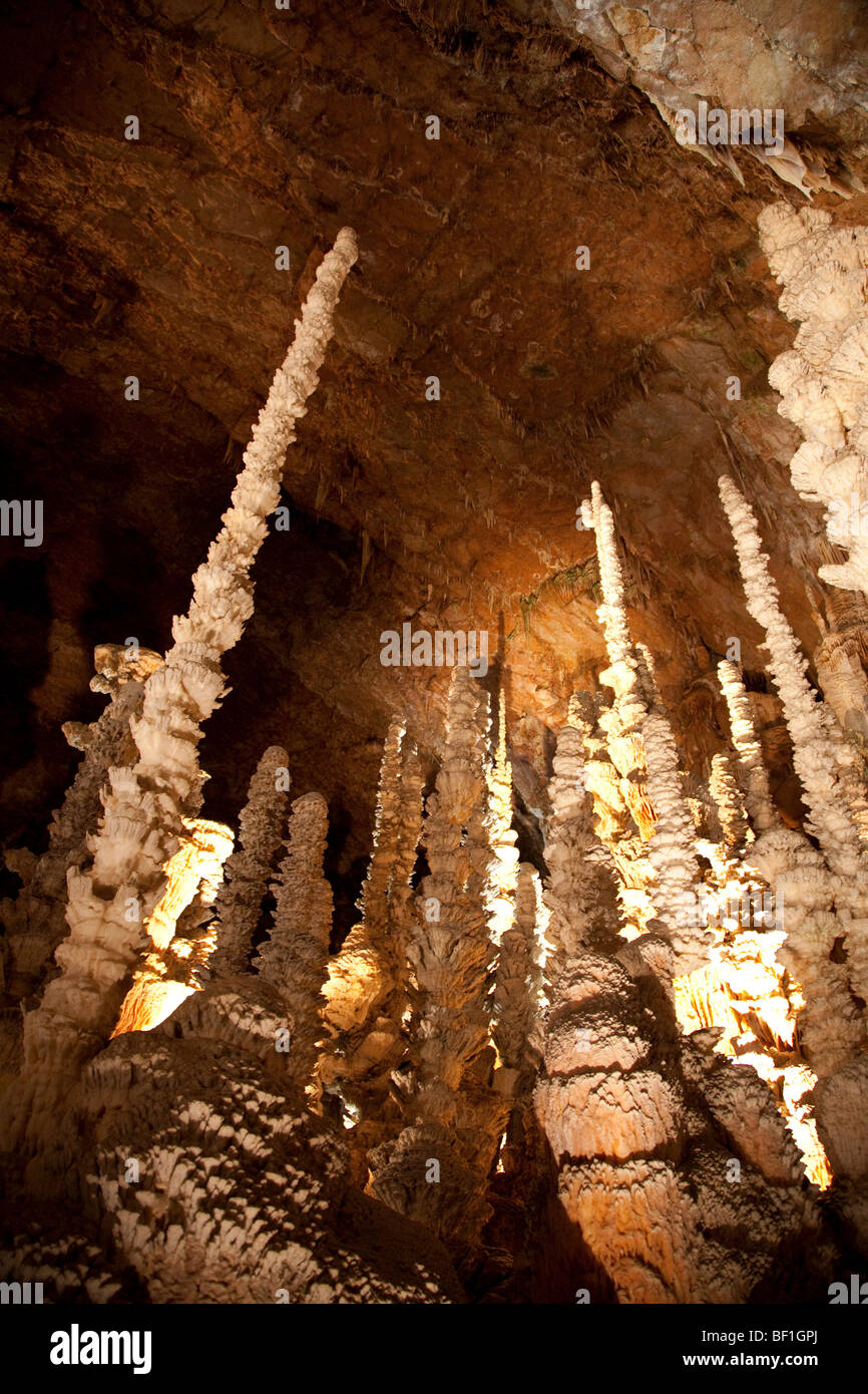 France Armand Cave Stalacmites Stalactites extraordinary shapes Stock ...