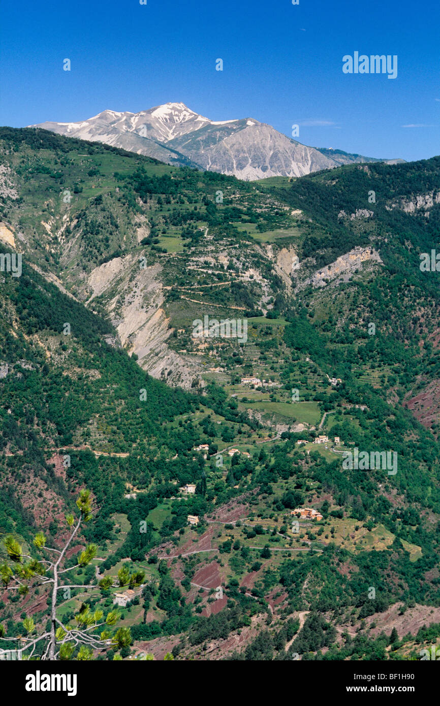 Overview of the Alpes-Maritimes hinterland Stock Photo - Alamy