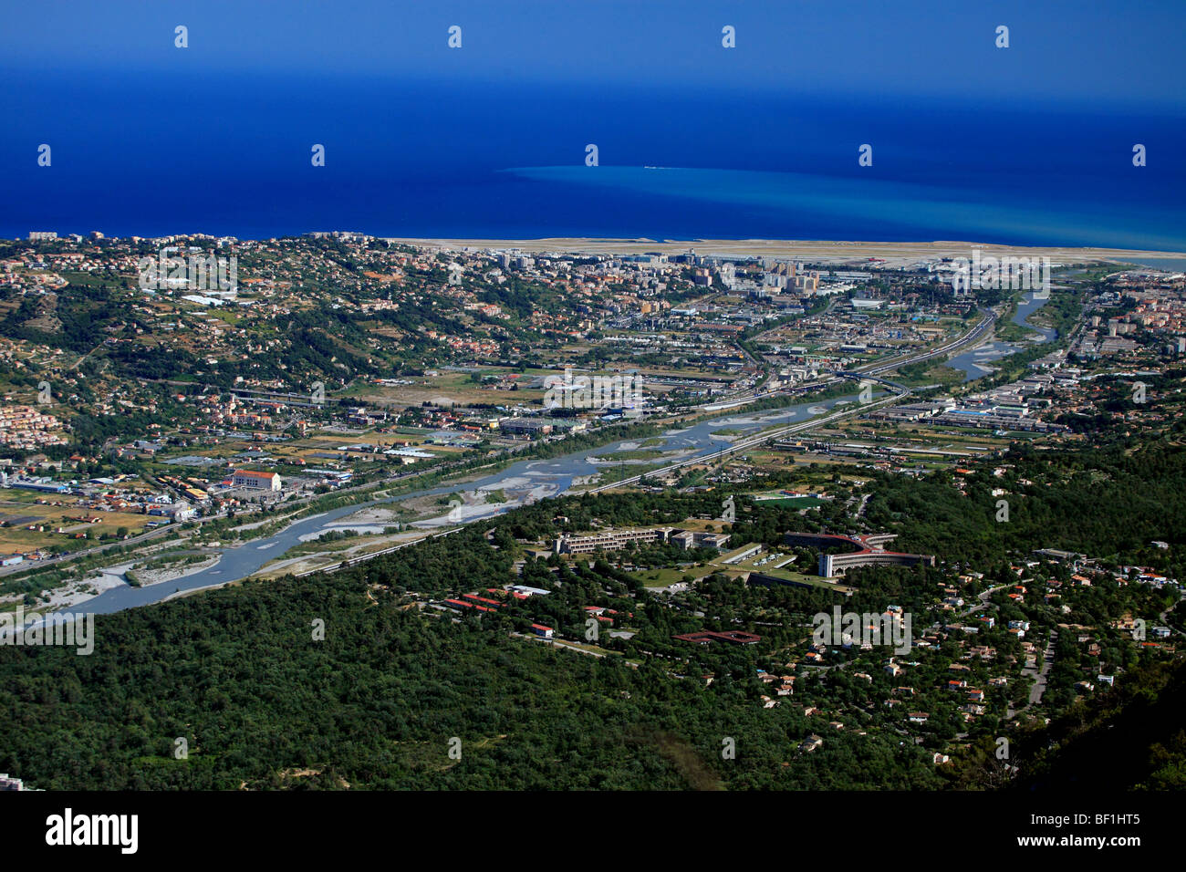Nice airport france aerial hi-res stock photography and images - Alamy