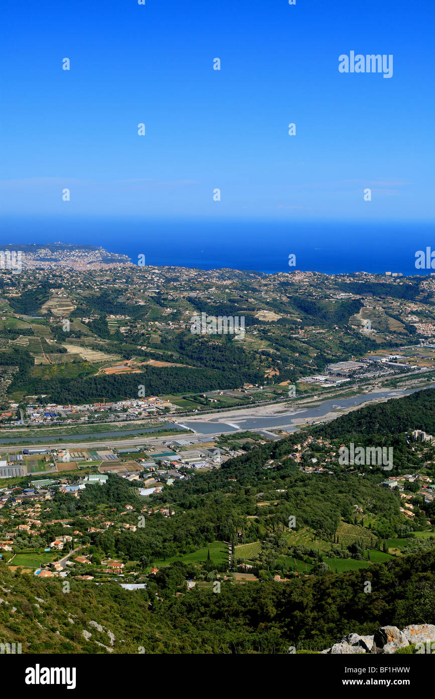 The Var valley, the mediterranean coast near Nice city Stock Photo - Alamy