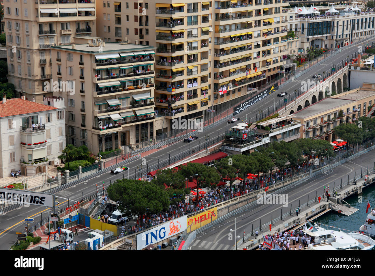 Overview of the Monaco formula one racing Stock Photo - Alamy