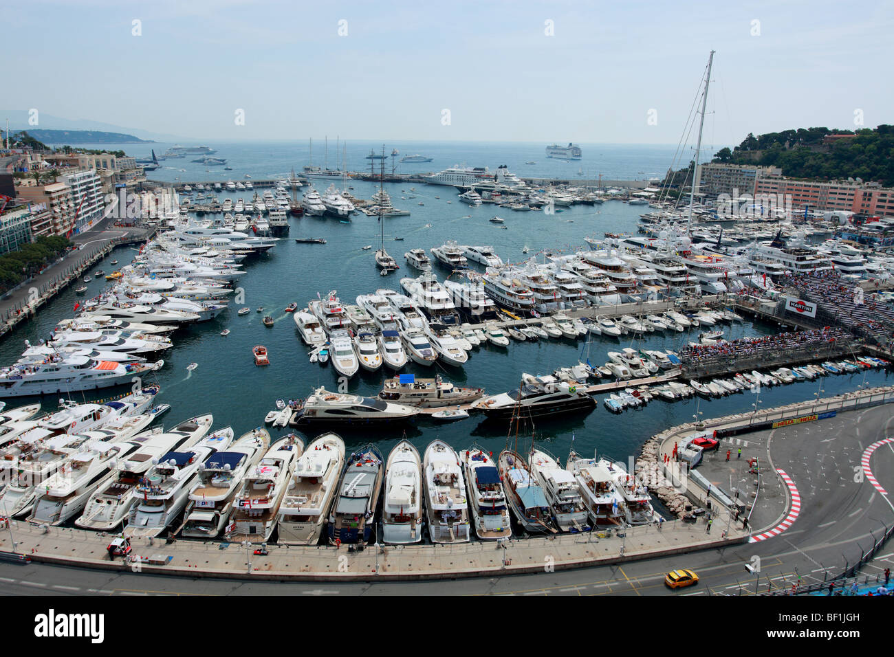 Overview of the Monaco marina Stock Photo - Alamy