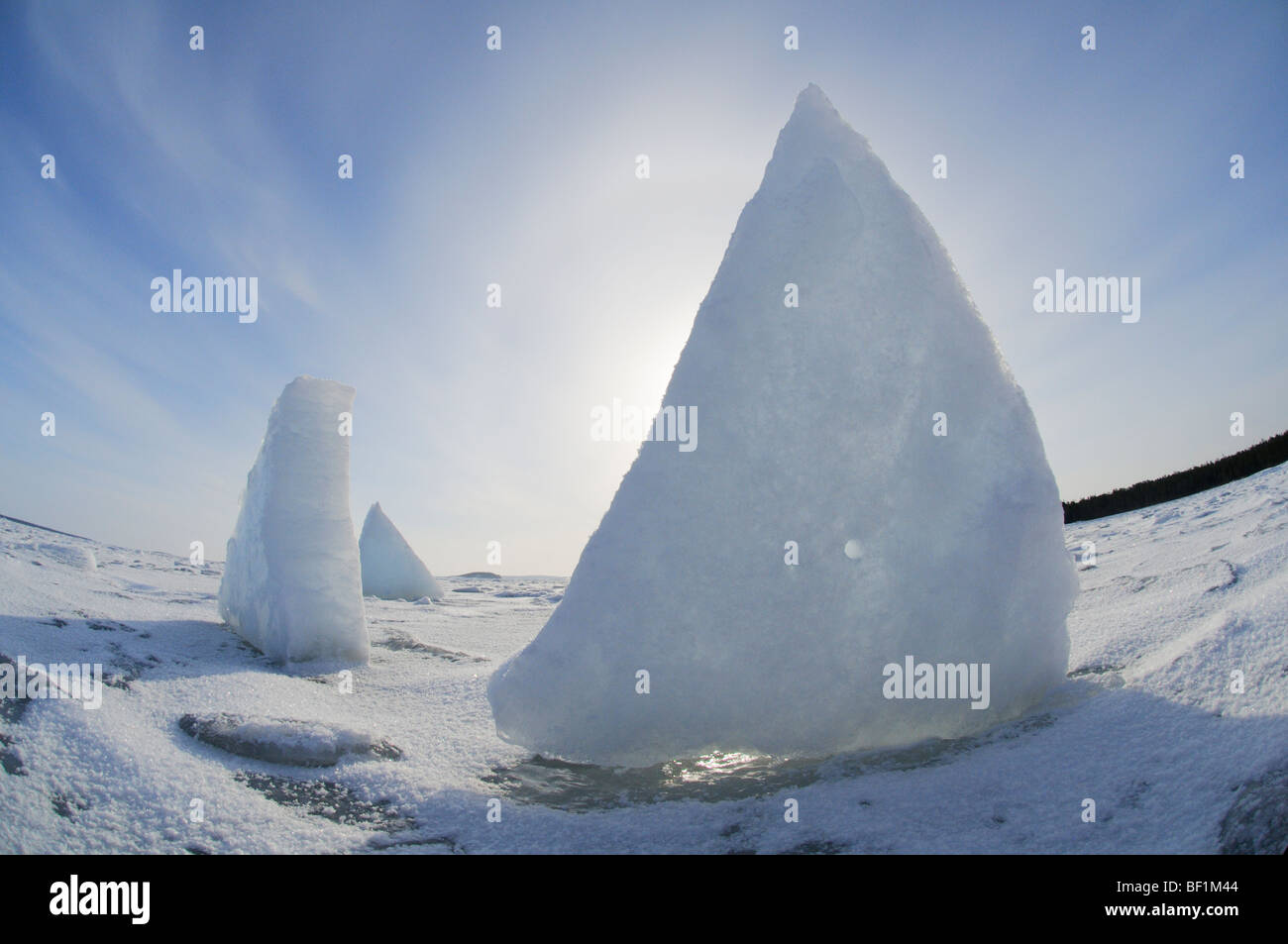 ice camp, ice hole, ice diving, White Sea, Russia Stock Photo - Alamy
