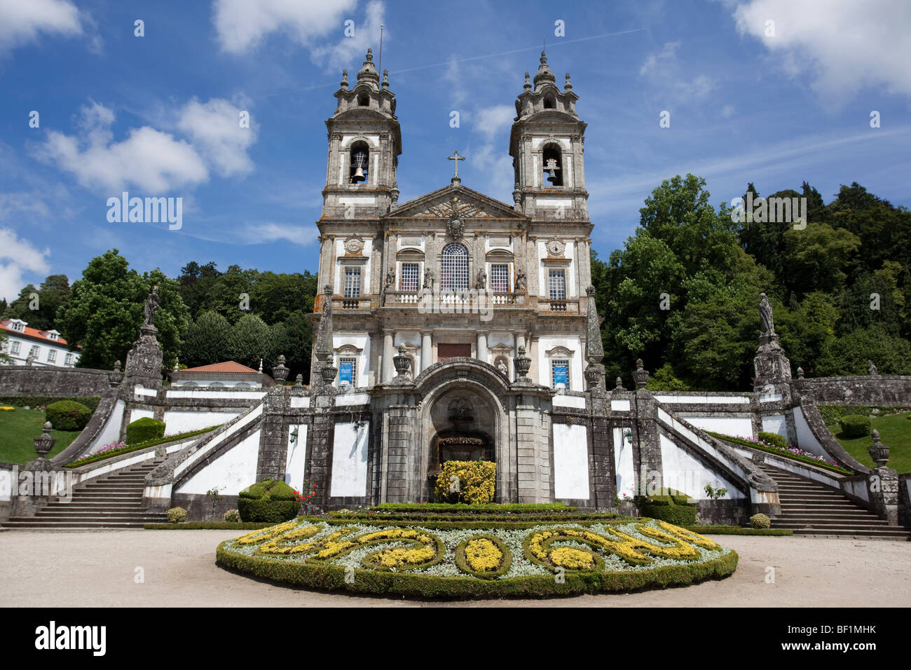 Portugal, Braga, Bom Jesus do Monte Church, facade Stock Photo - Alamy
