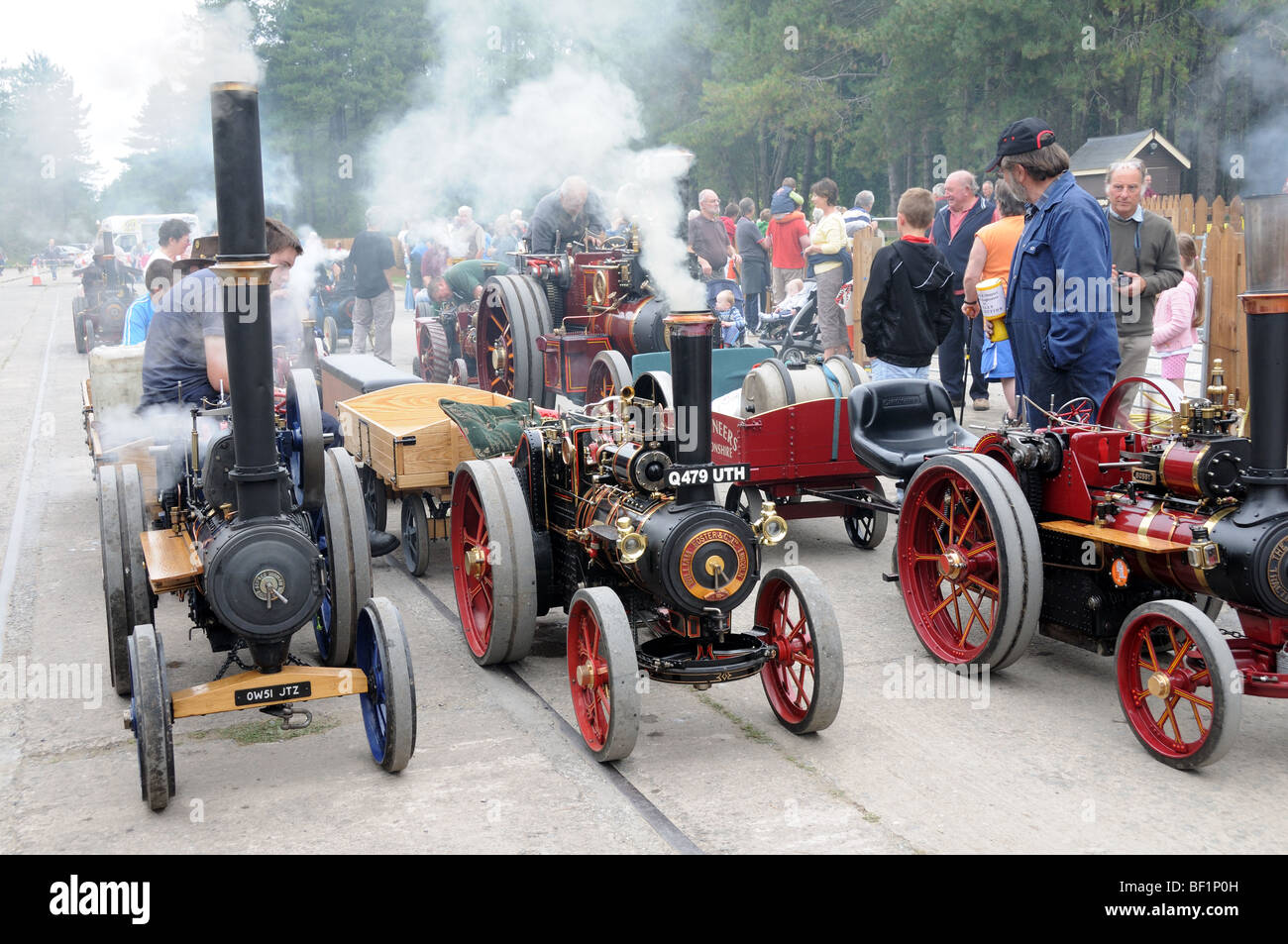 Model steam traction engine rally at Pembrey Country Park ...