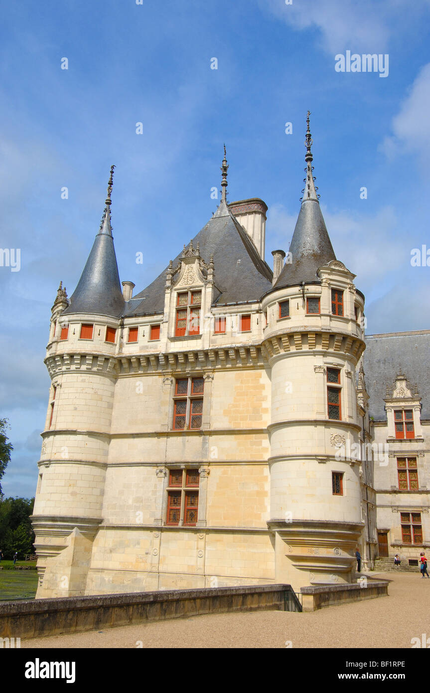Azay- le- Rideau chateau. Castle of Azay-le-Rideau,built in Renaissance ...