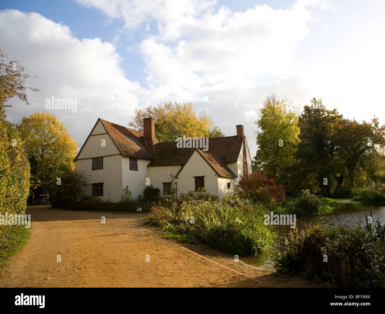 Willy Lott Lott's cottage house Flatford Mill, Dedham Vale, East ...