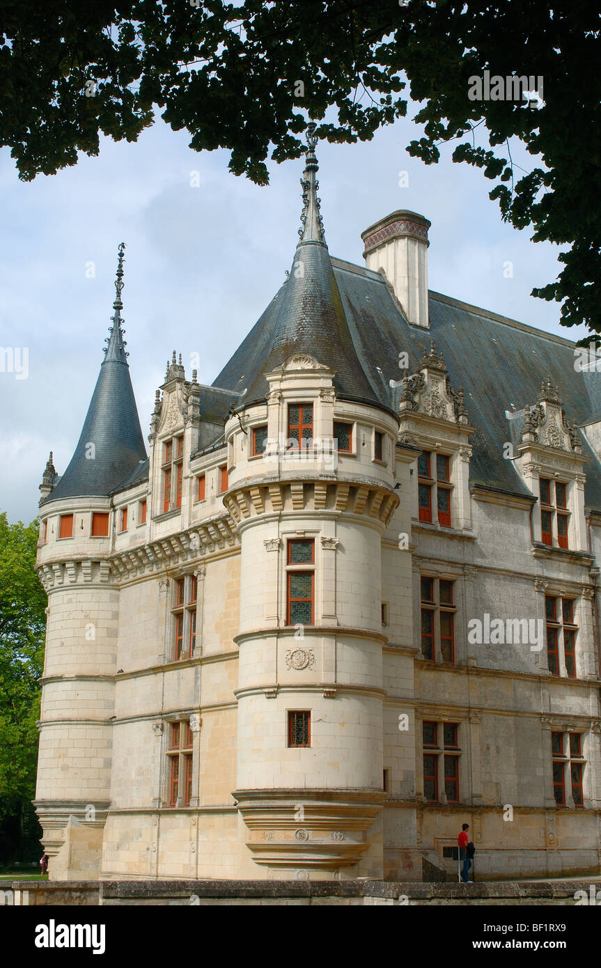 Azay- le- Rideau chateau. Castle of Azay-le-Rideau,built in Renaissance ...
