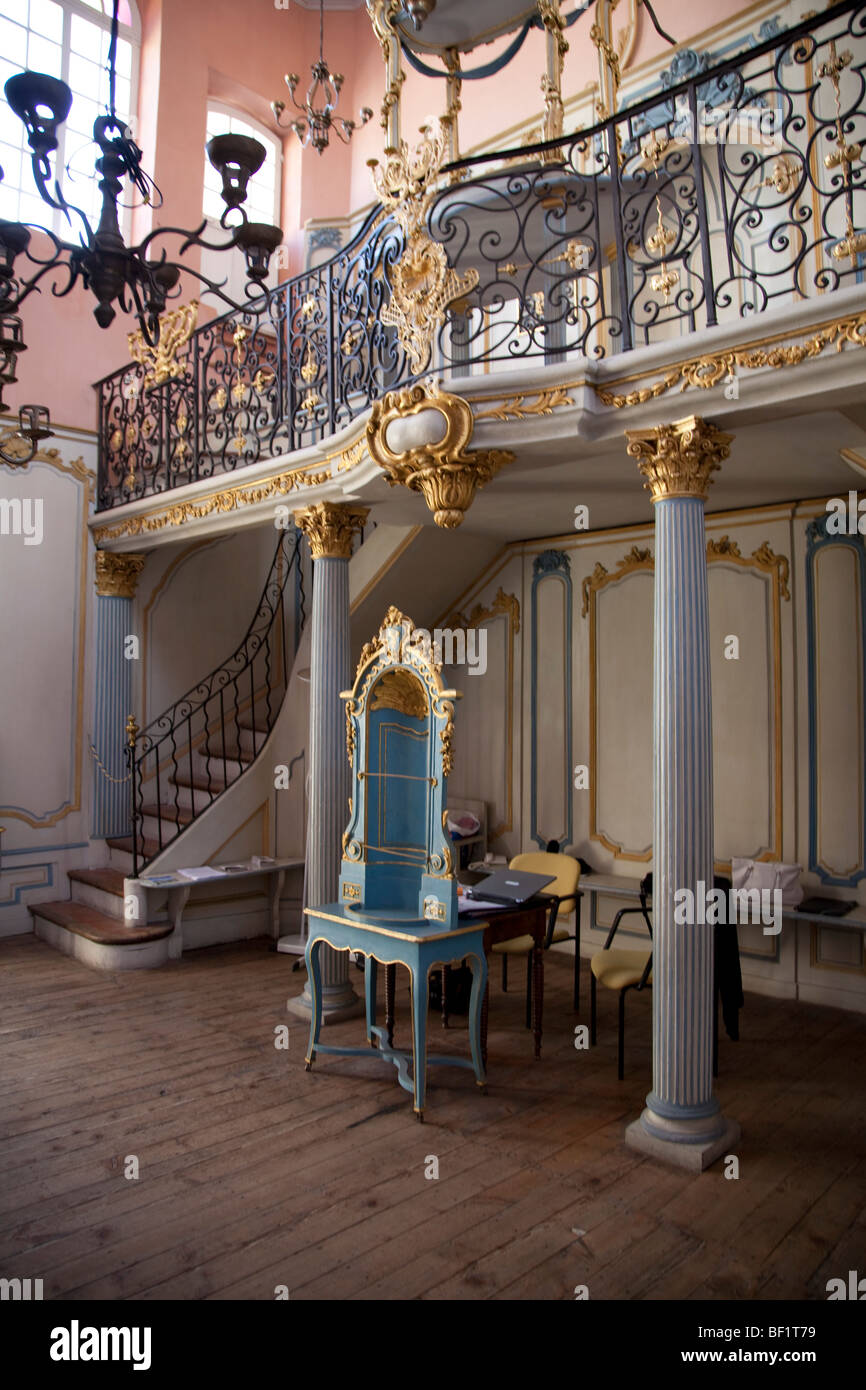 France, Cavaillon, SYNAGOGUE - JEWISH COMTADIN MUSEUM, Interior of the ...