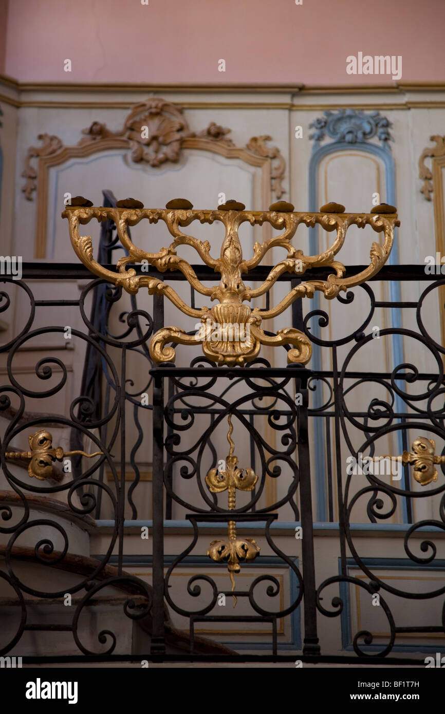 France, Cavaillon, SYNAGOGUE - JEWISH COMTADIN MUSEUM, menorah Stock ...