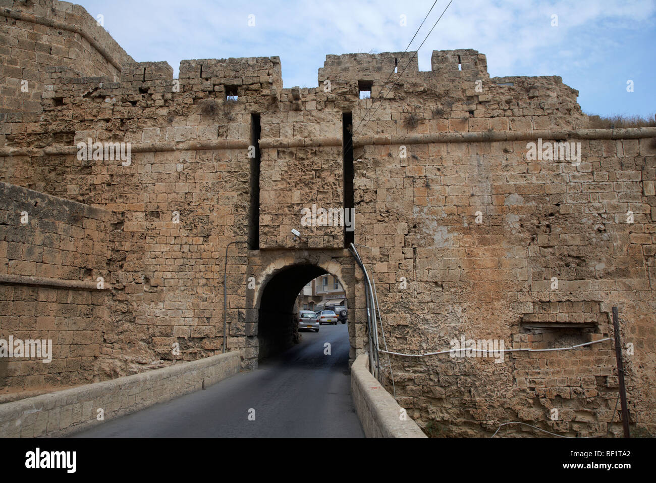 the porta di limisso the old land limassol gate in the old city walls ...