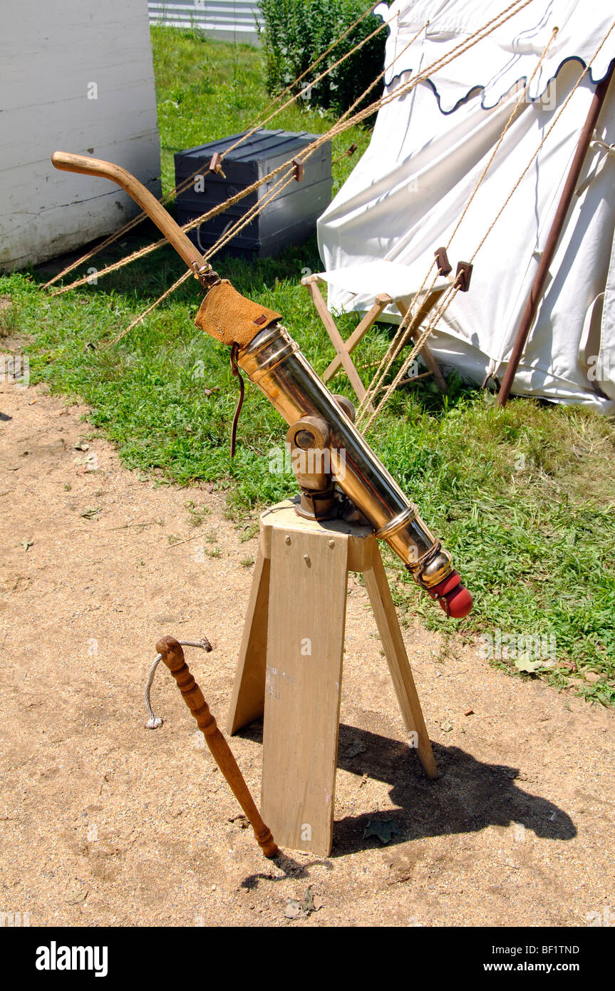 Military tent camp - costumed American Revolutionary War (1770's) era ...