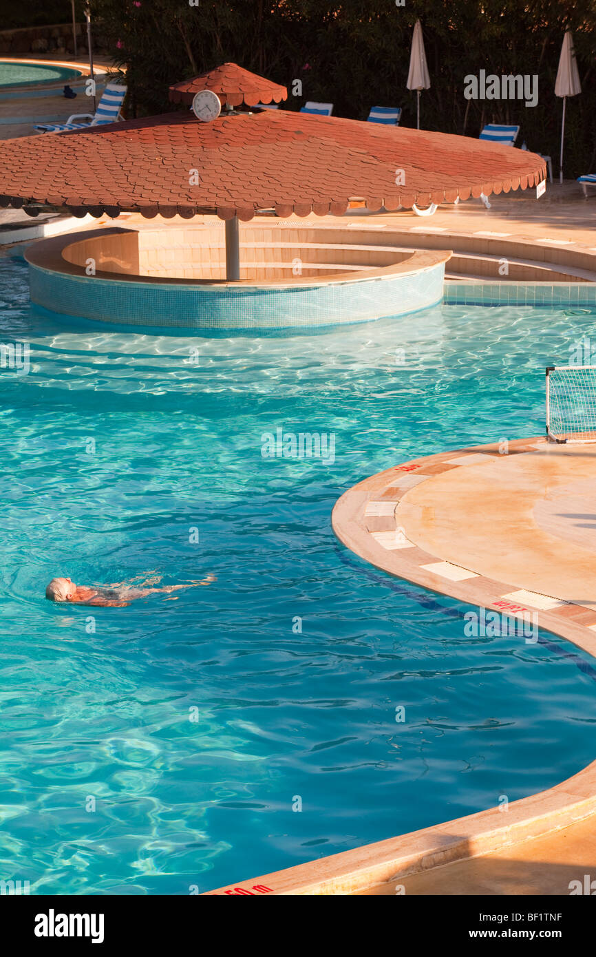 A pool at a holiday complex in Teos, Western Turkey Stock Photo - Alamy