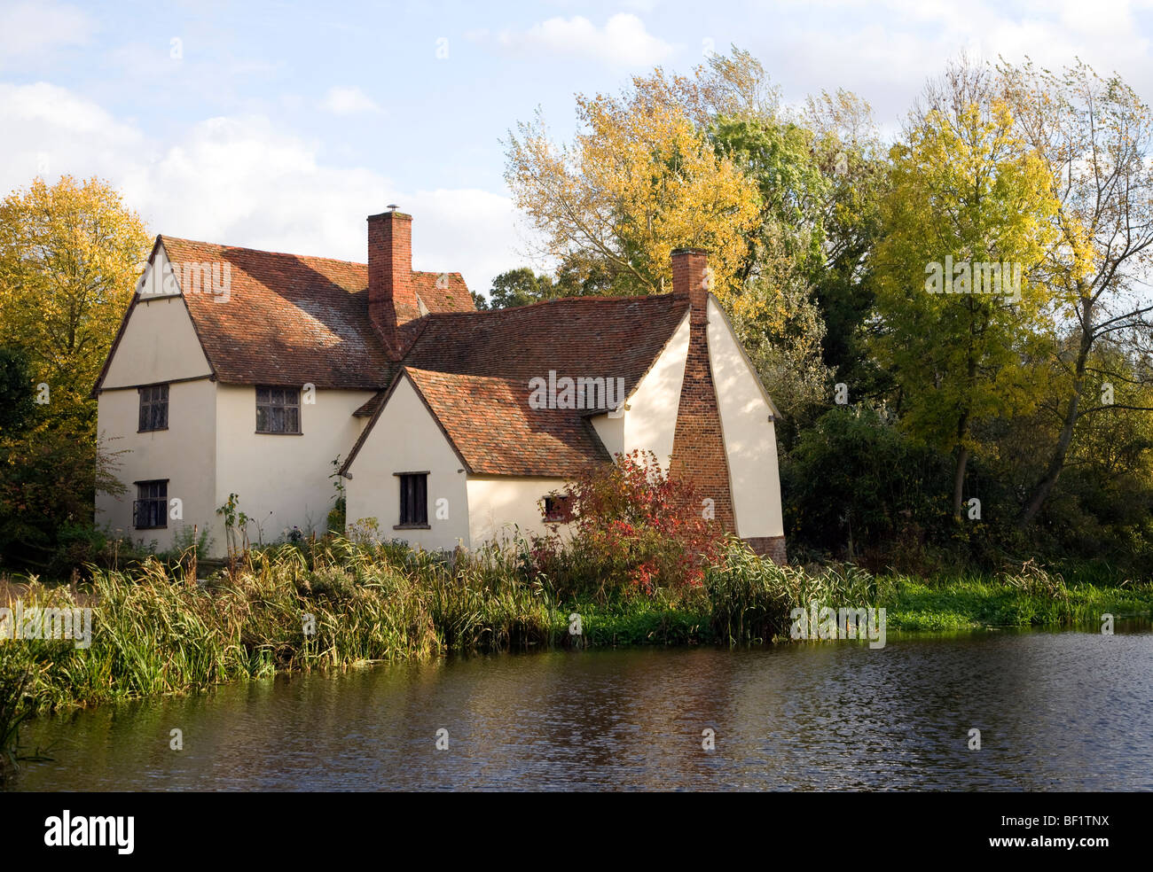 Willy Lott Lott's cottage house Flatford Mill, Dedham Vale, East ...