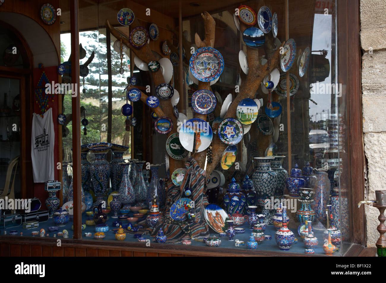 traditional ceramics souvenir shop in the old town of famagusta turkish ...
