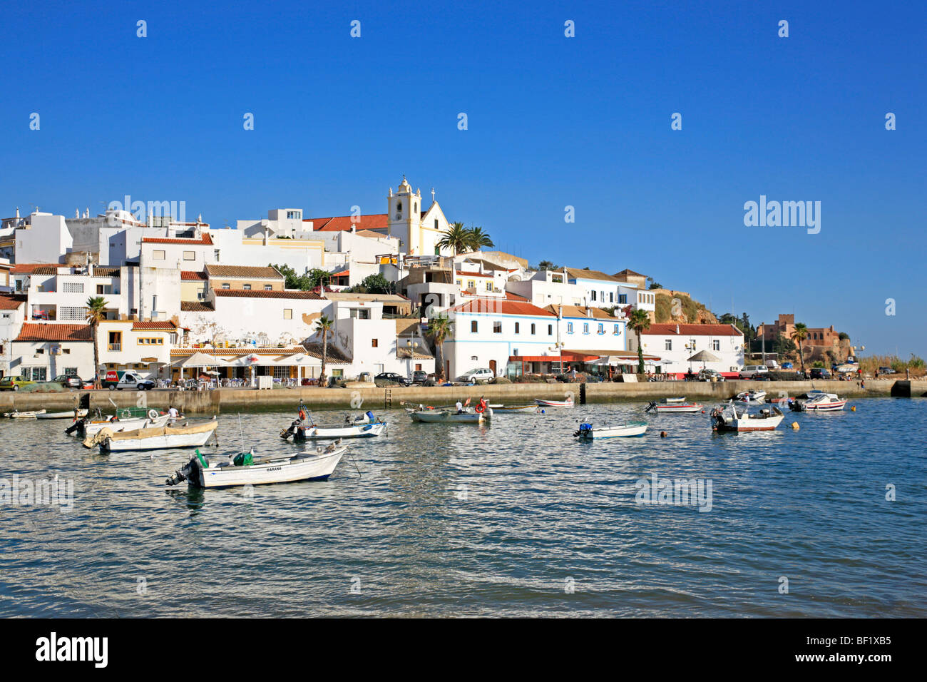 Harbour Of Ferragudo Algarve Portugal Stock Photo Alamy