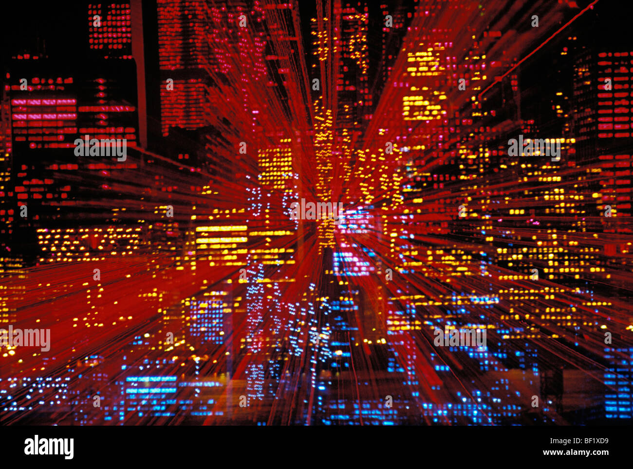 Abstract City Lights Stock Photo - Alamy