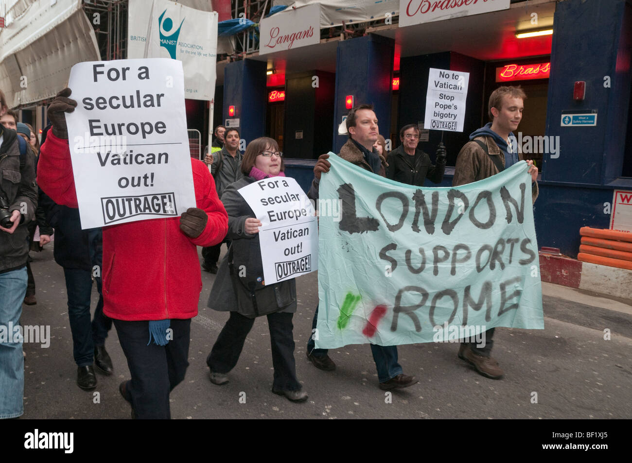 Demonstration for a Secular Europe in London supported similar march in ...