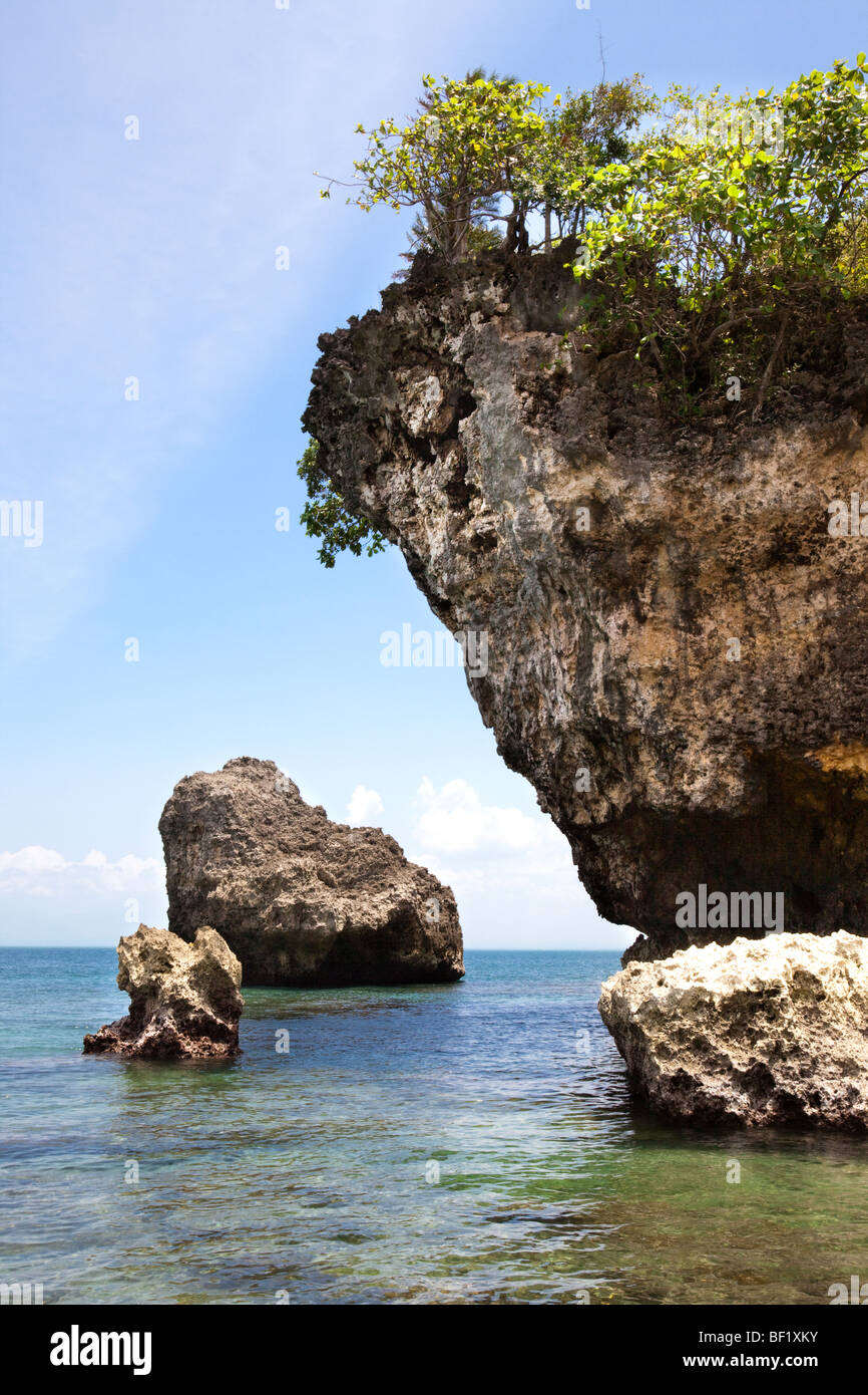 Small cliff on the coastline of Guimaras Island Philippines Stock Photo ...