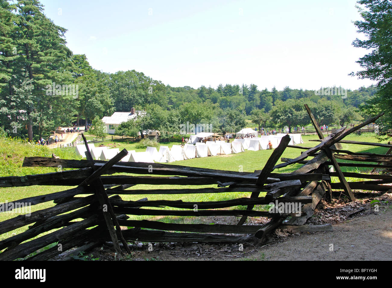 Military tent camp american revolutionary war re enactment reenactment ...