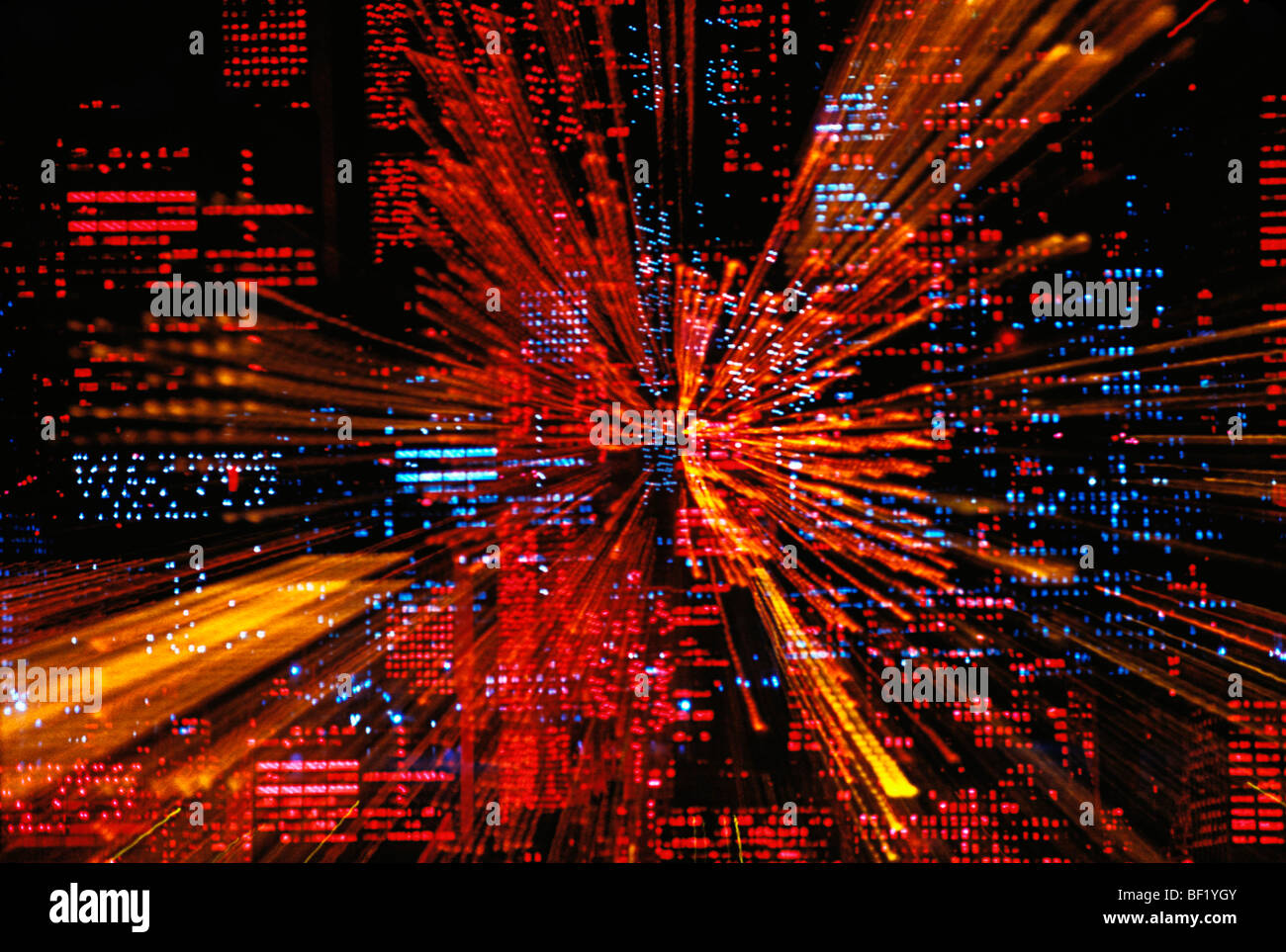 Abstract City Lights Stock Photo - Alamy