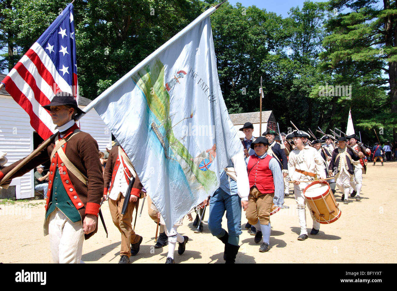 American Patriots - costumed American Revolutionary War (1770's) era re ...