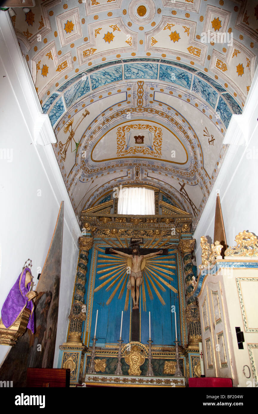 Portugal, Evora Cathedral, colored ceiling Stock Photo - Alamy