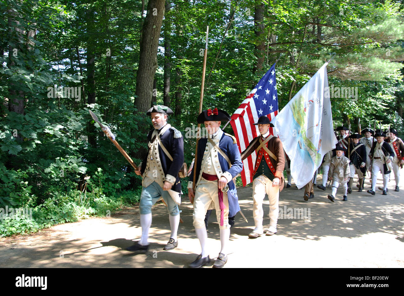 American Patriots - costumed American Revolutionary War (1770's) era re ...