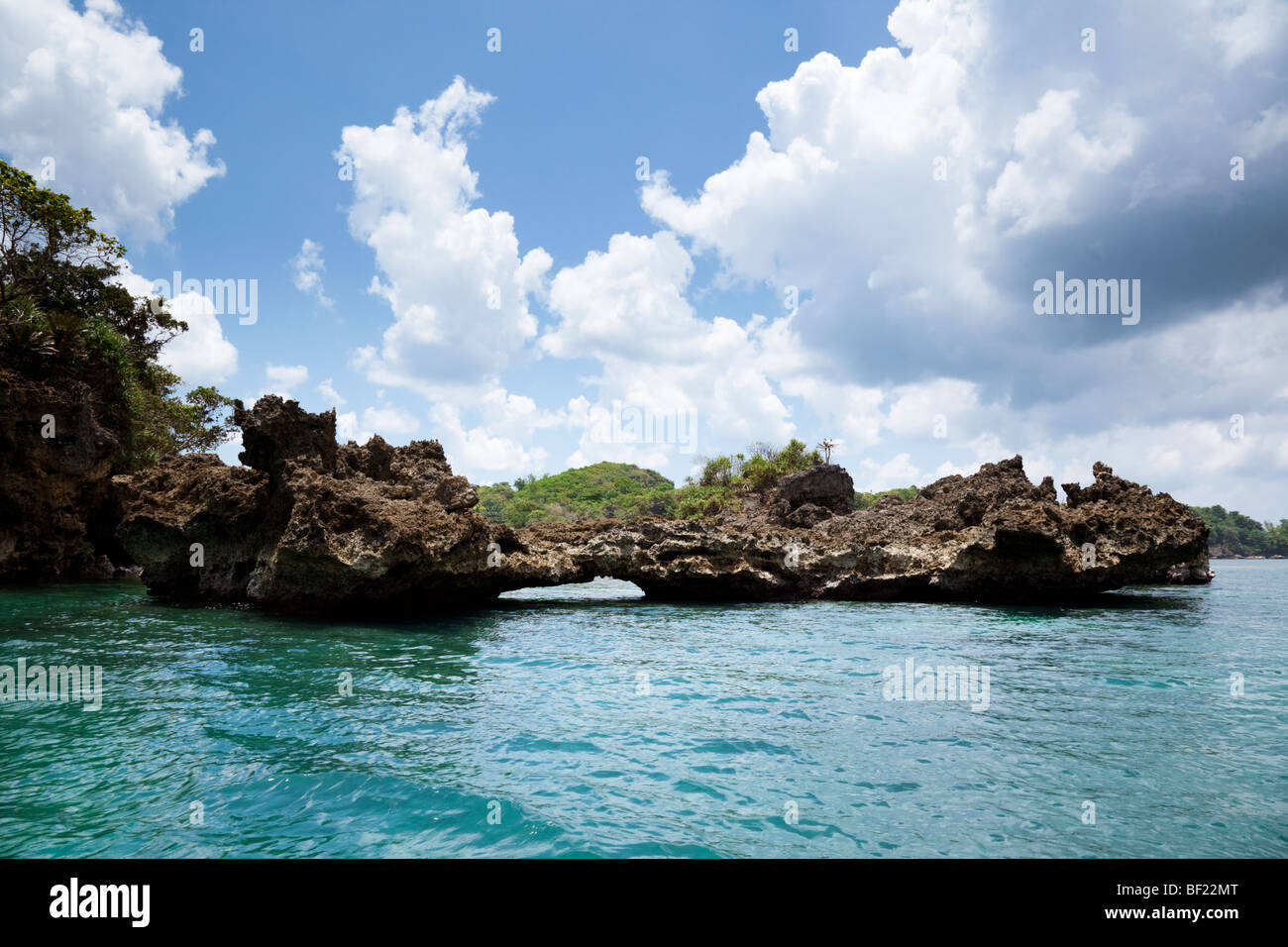 Rocks formation on the coastline of Guimaras Island Philippines Stock ...