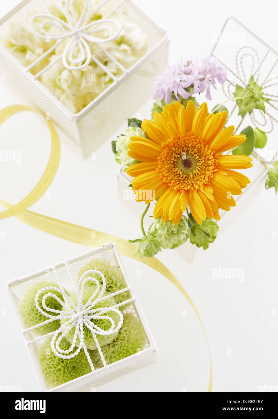 Flower gift box Stock Photo - Alamy