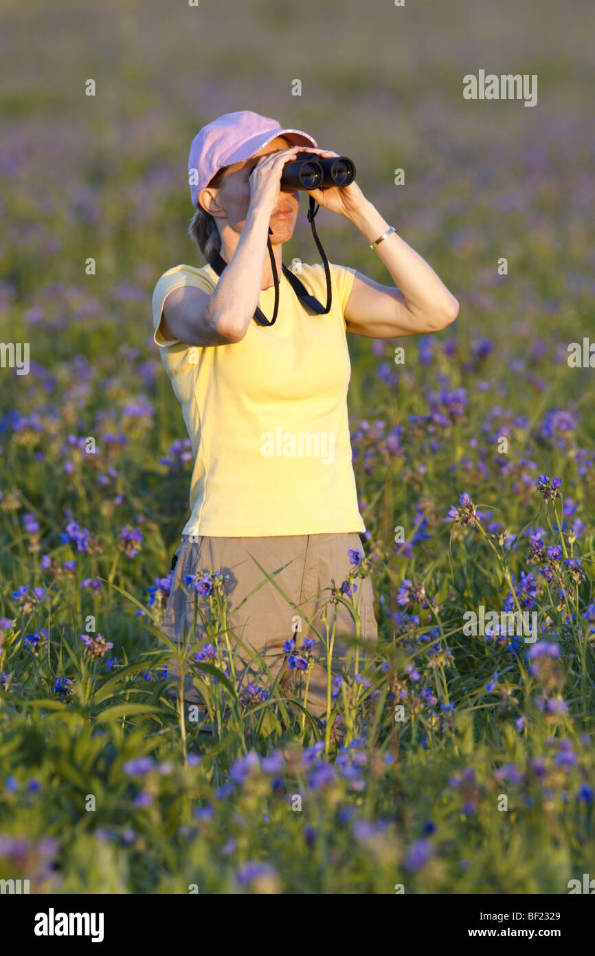 Female woman lady birder birdwatcher hi-res stock photography and ...