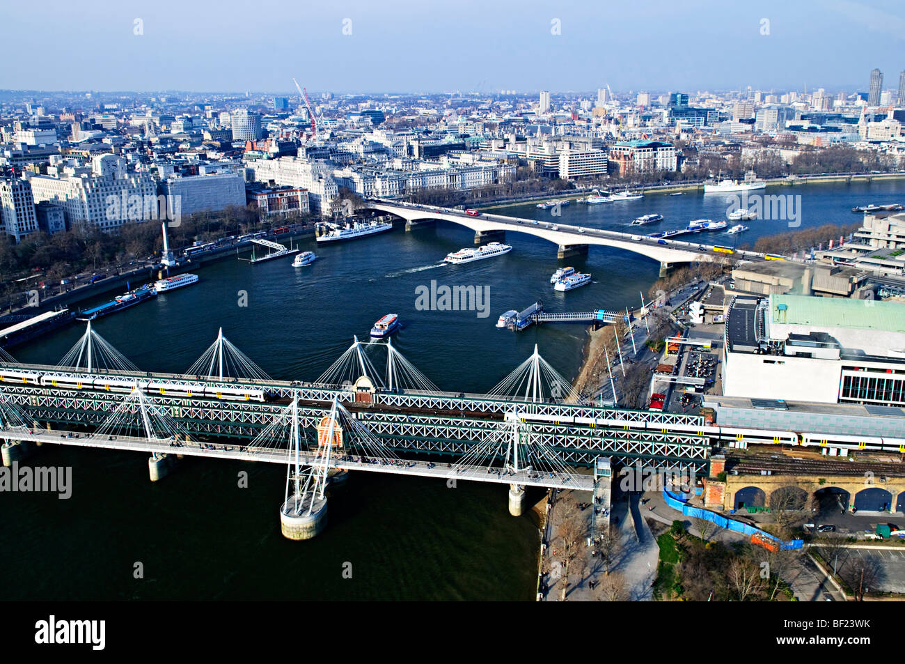 The city of london as seen from waterloo bridge hi-res stock ...